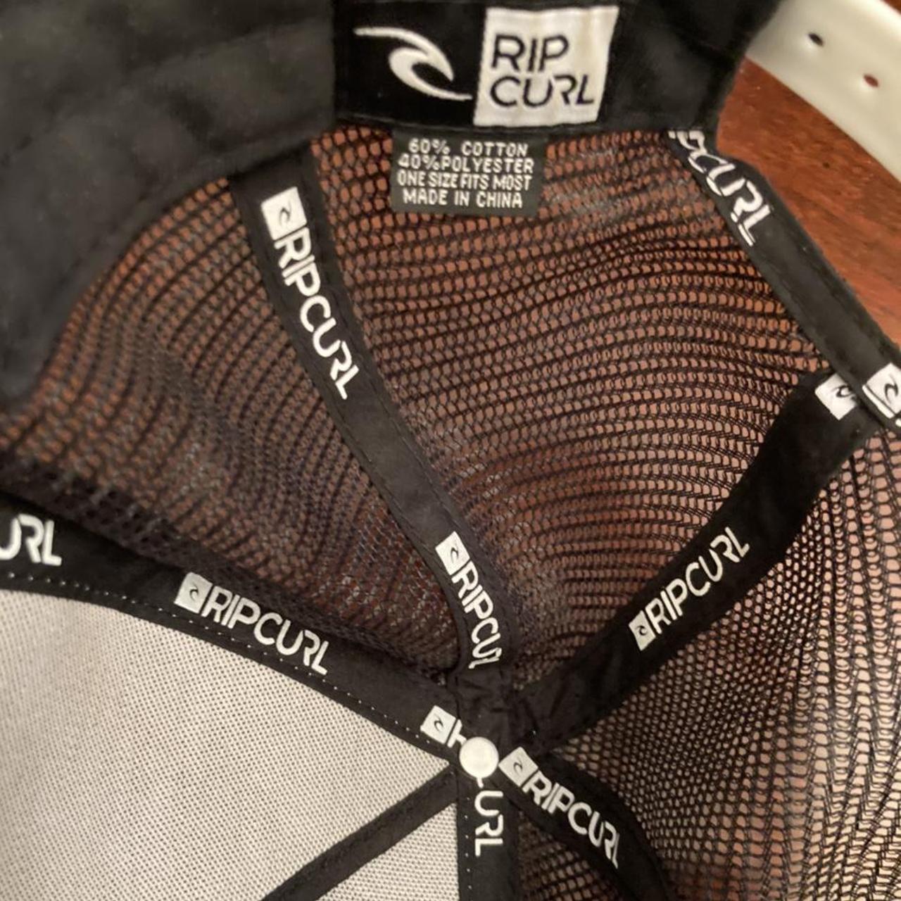 RIP CURL SURFER SNAPBACK HAT WHITE AND... - Depop