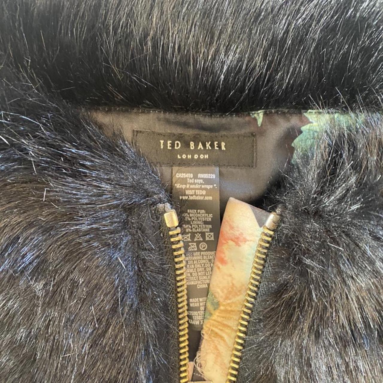 Black fur luxury aged Baker scarf Never worn some... - Depop