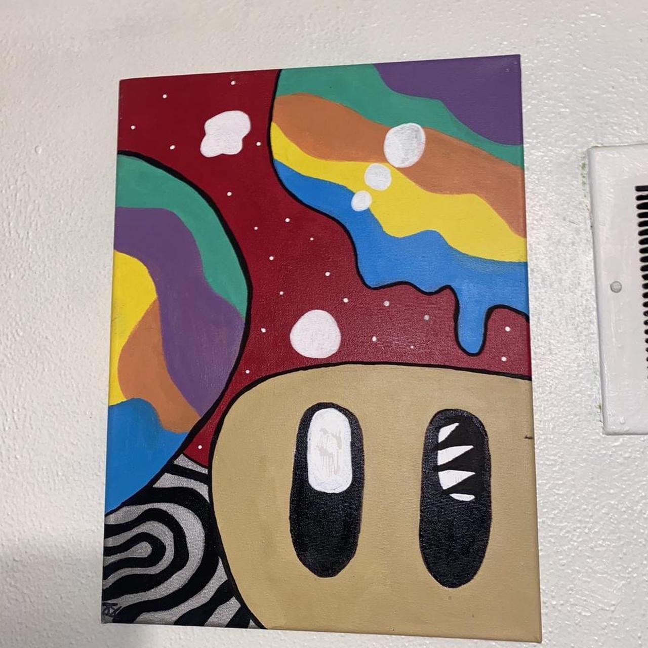 trippy toad painting #mariobros #toad #trippy - Depop