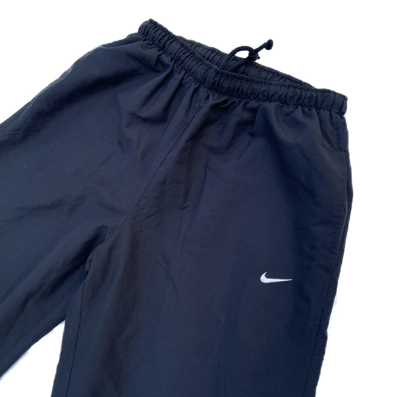 Nike trackies Black with white swoosh tick... - Depop