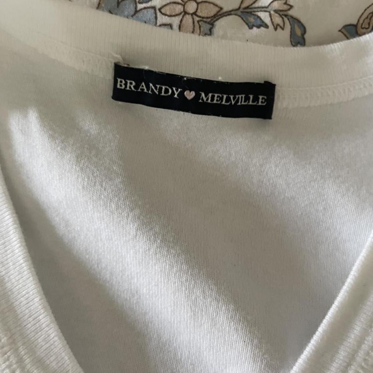Brandy Melville basic white top - Great for back to... - Depop