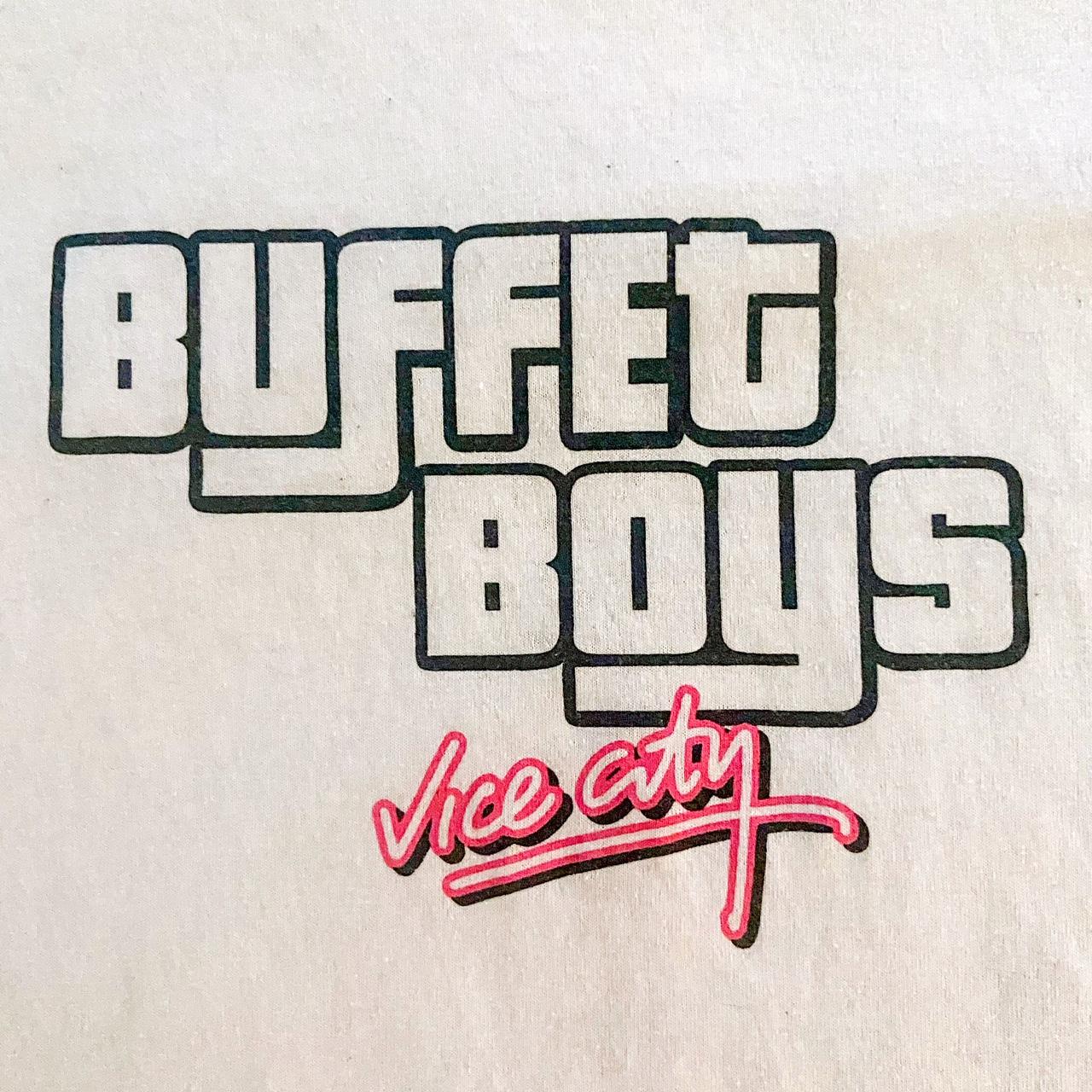 OFFICIAL sold out Buffet Boys tee Size... - Depop