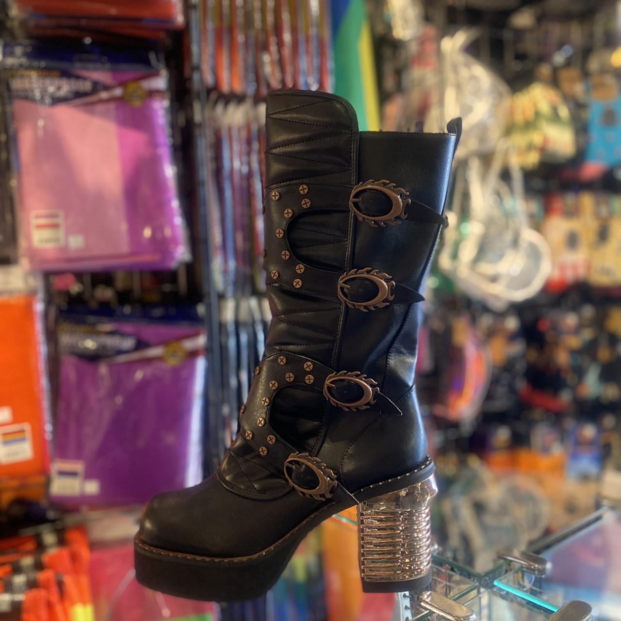 Hades footwear Harajuku goth/steampunk boots, great... - Depop