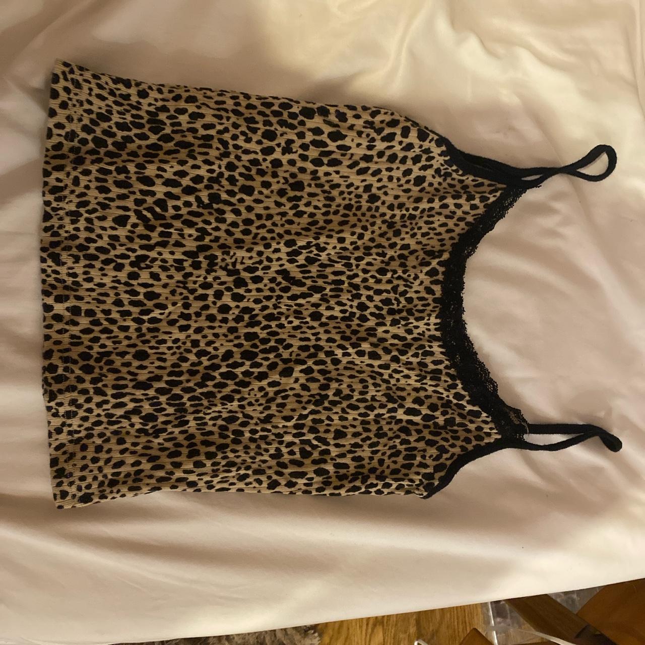brandy melville cheetah print tank top -So cute... - Depop