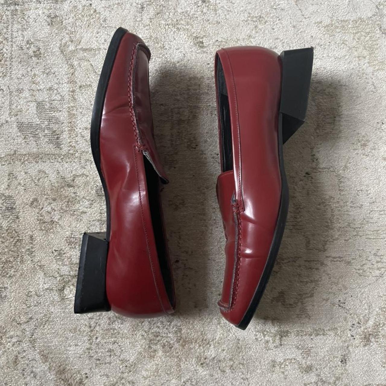 Reclaimed Vintage Women's Red Loafers | Depop