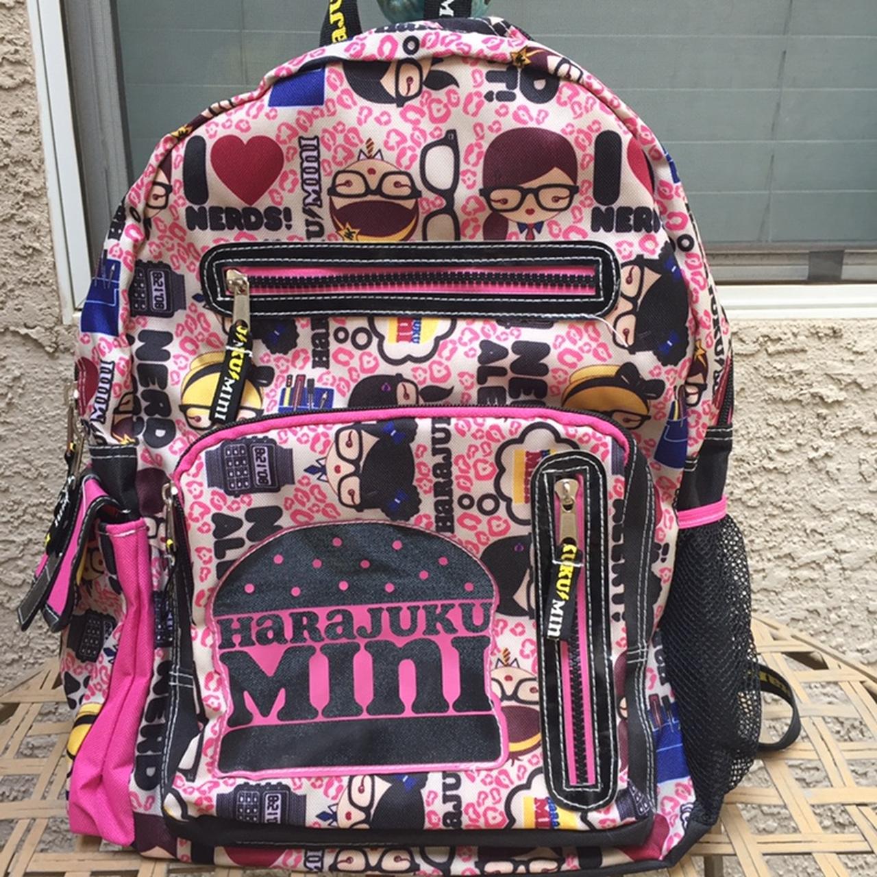 Harajuku Lovers Backpack I heart Nerds Harajuku Mini - Depop