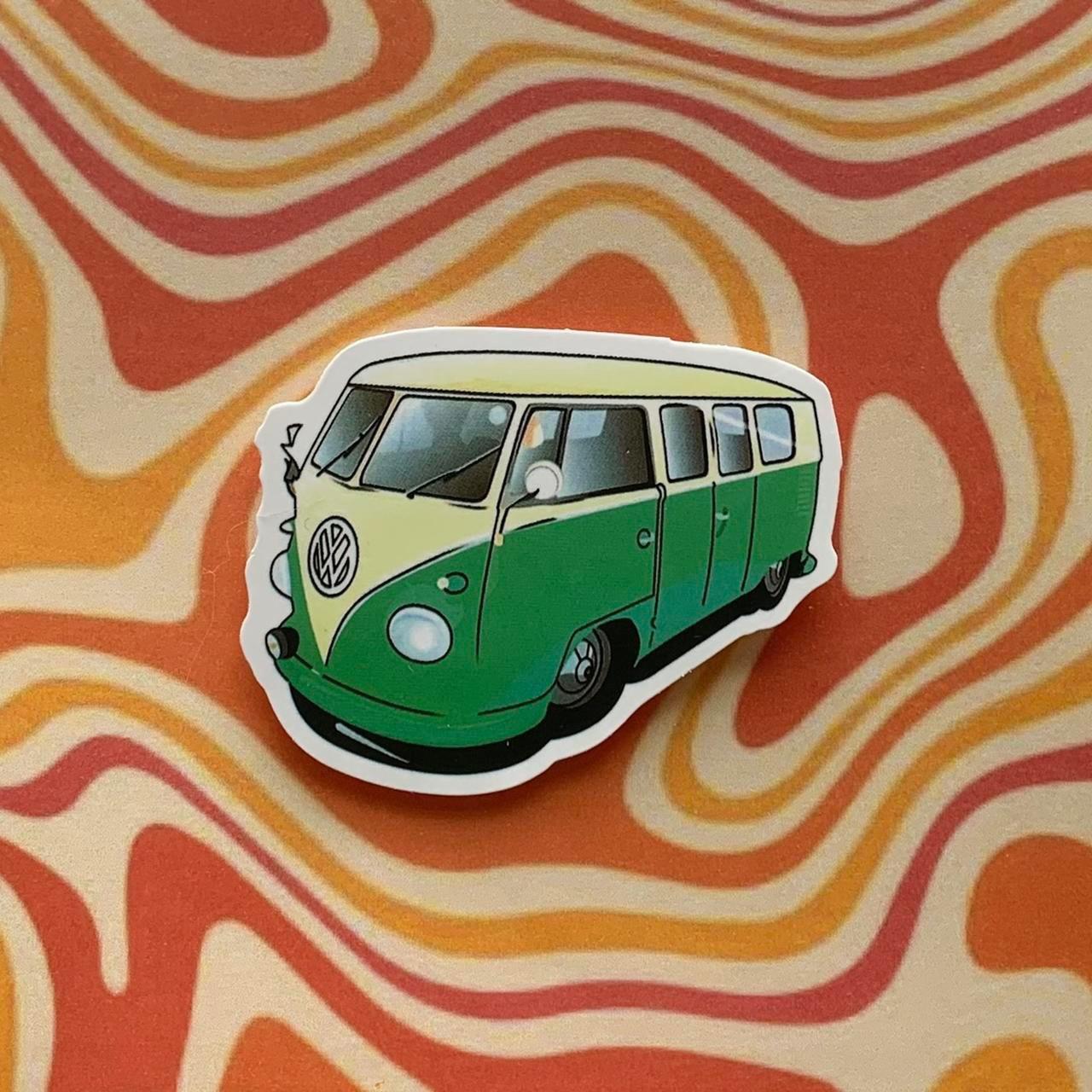 groovy green van sticker 🚐💚 #van #green #groovy... - Depop