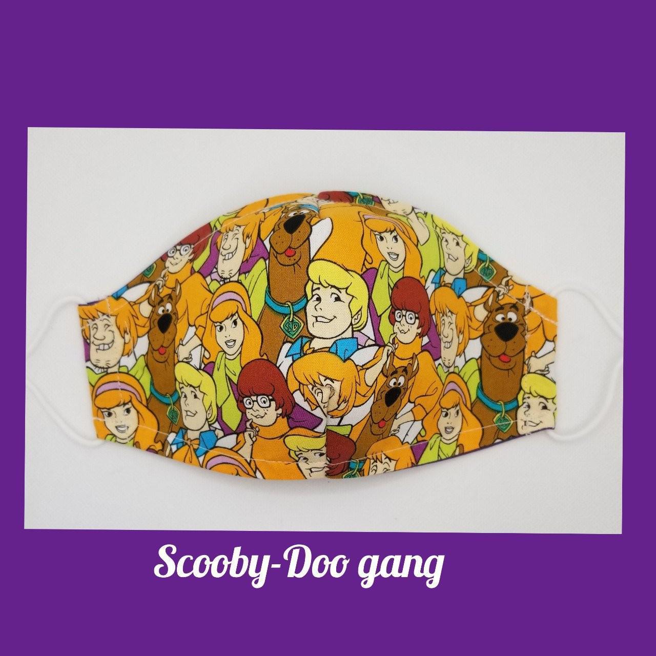 Scooby-Doo gang Adult mask. Three layers of fabric... - Depop