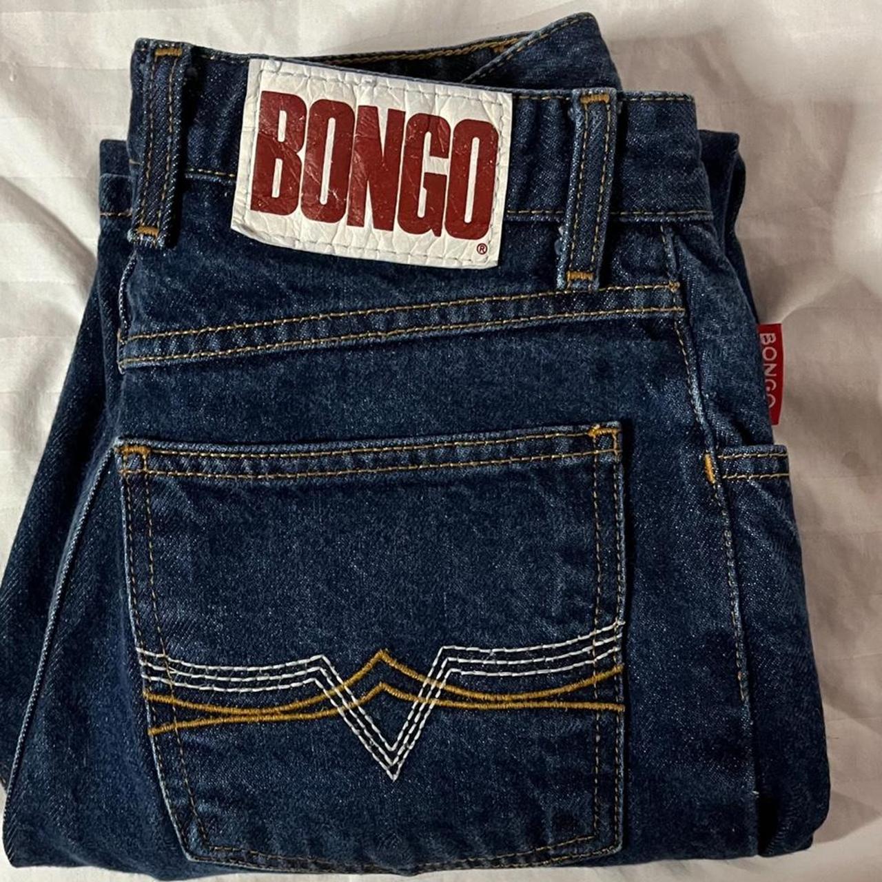Vintage BONGO Dark Washed High Waisted Straight... - Depop