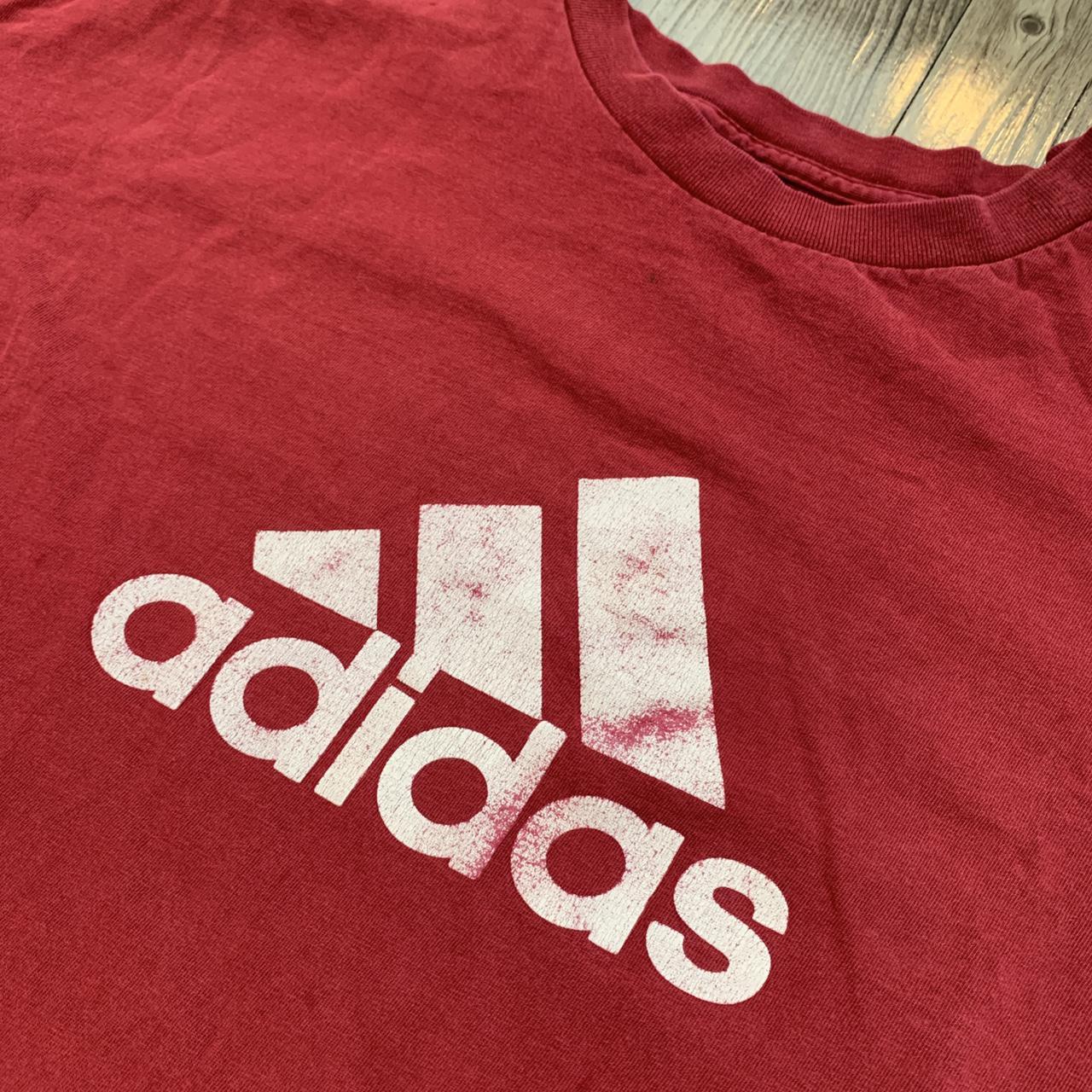 Vintage perfectly distressed & faded Adidas... - Depop