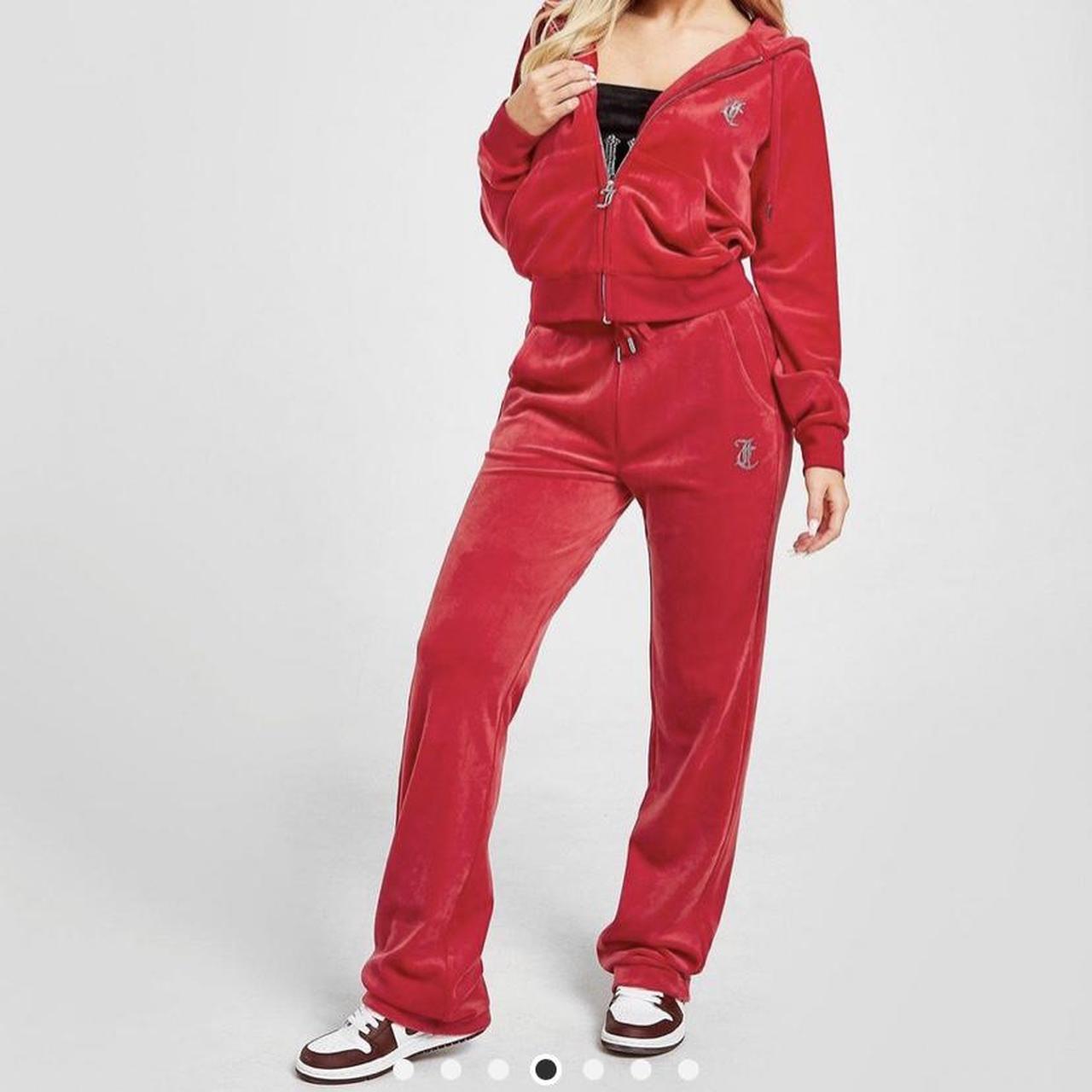 Brand new red juicy couture bottoms, open to offers - Depop