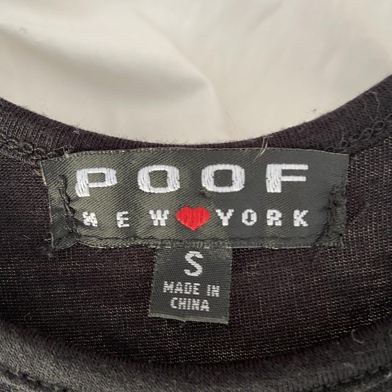 POOF black spaghetti string top. Adjustable straps... - Depop