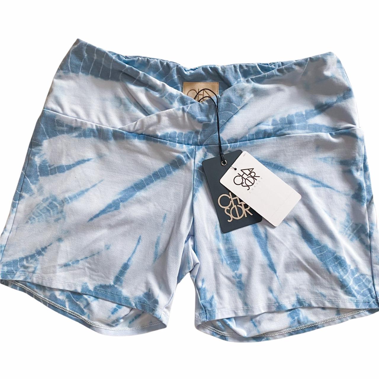 Chaser Women's Blue Shorts | Depop