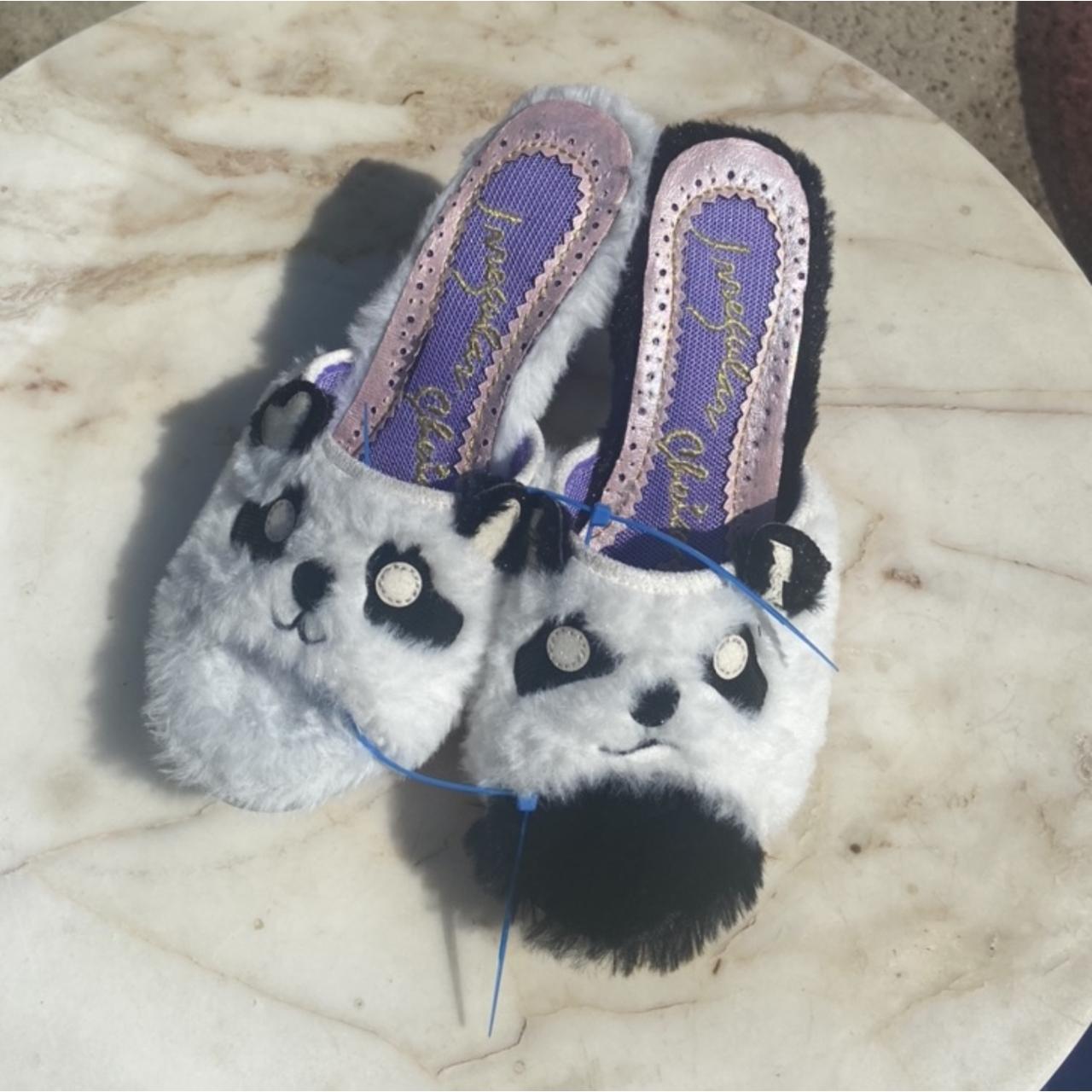 Irregular Choice Panda plush kitten heels. Never... - Depop