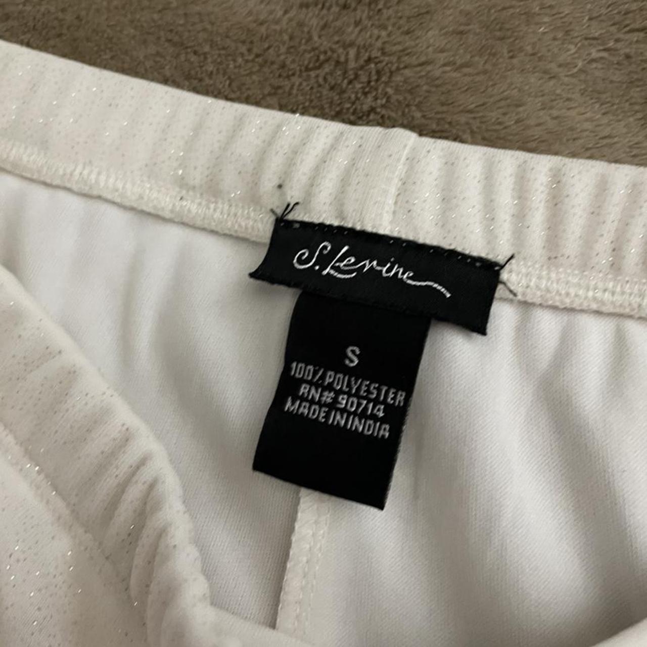 Wide leg sparkly white pants. Size small and... - Depop