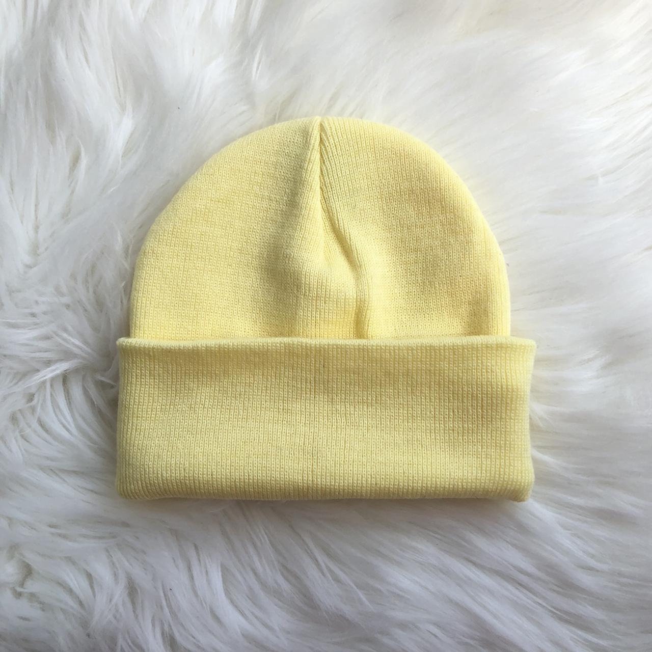 💌 Urban Outfitters light yellow beanie. In good... - Depop