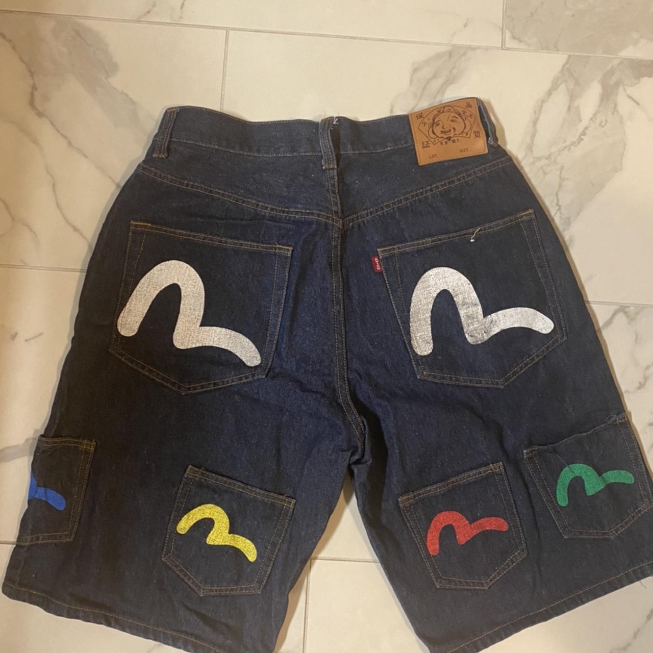 Evisu Genes Multi Pocket Jeans Jean Shorts 36 Travis... - Depop