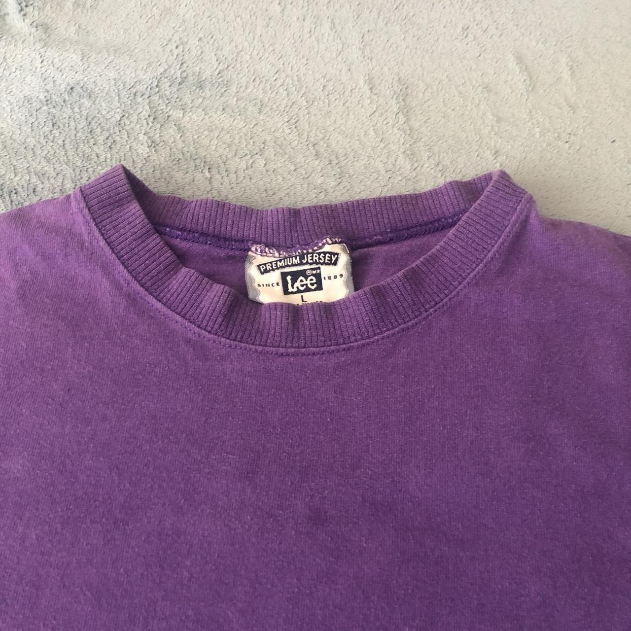 “Premium Jersey” Lee Purple Longsleeve in size... - Depop