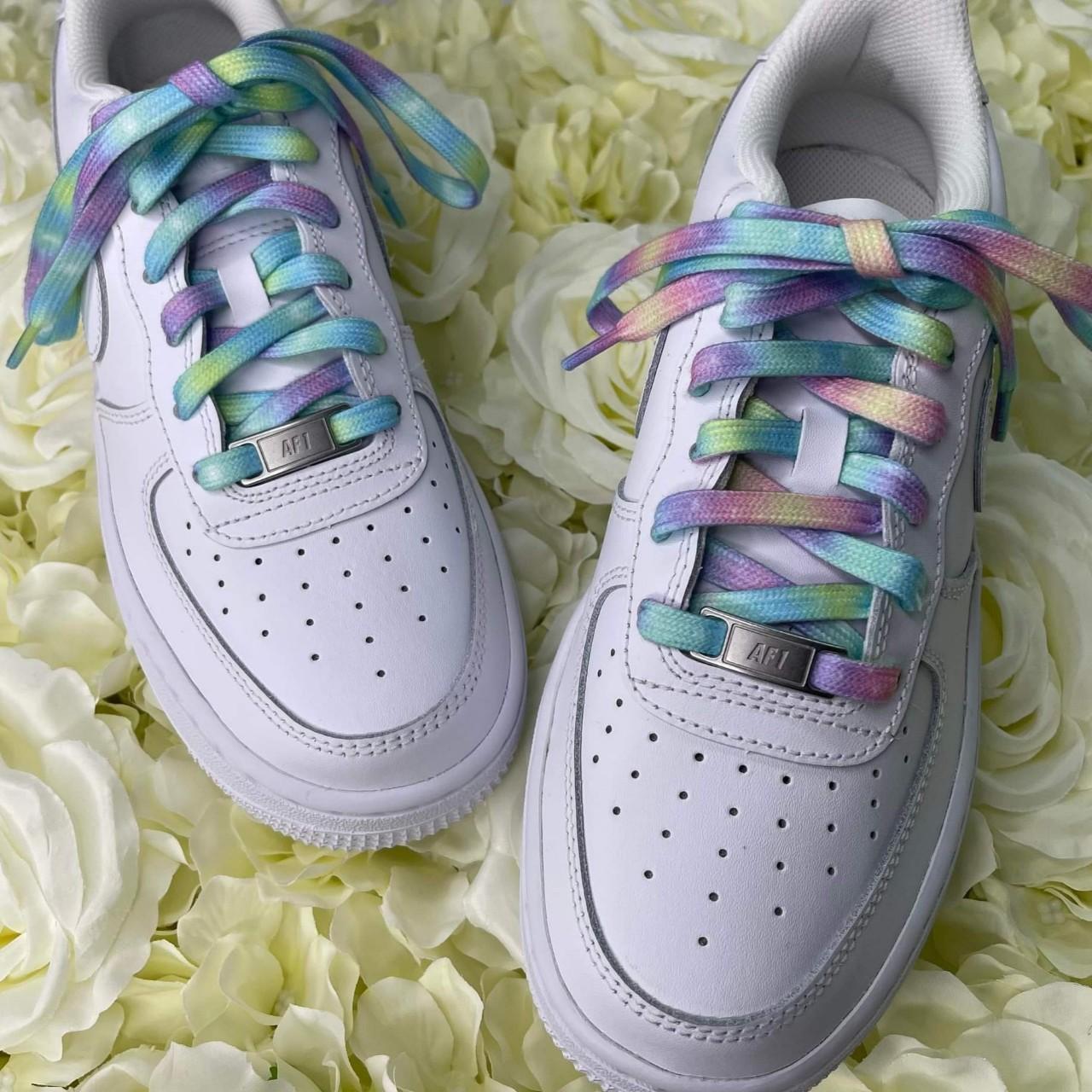 CUSTOM TIE-DYE SHOE LACES 🦋 - Custom shoe laces... - Depop