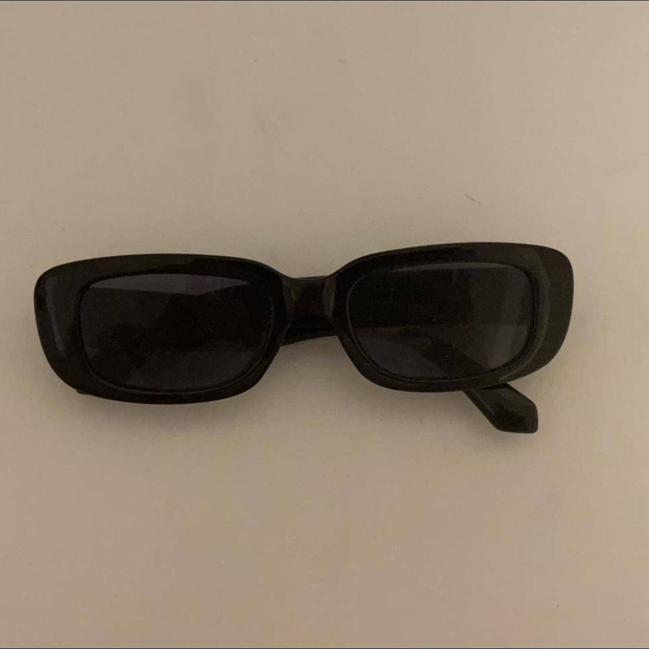 Black rectangle sunnies!! Super cute closet staple... - Depop