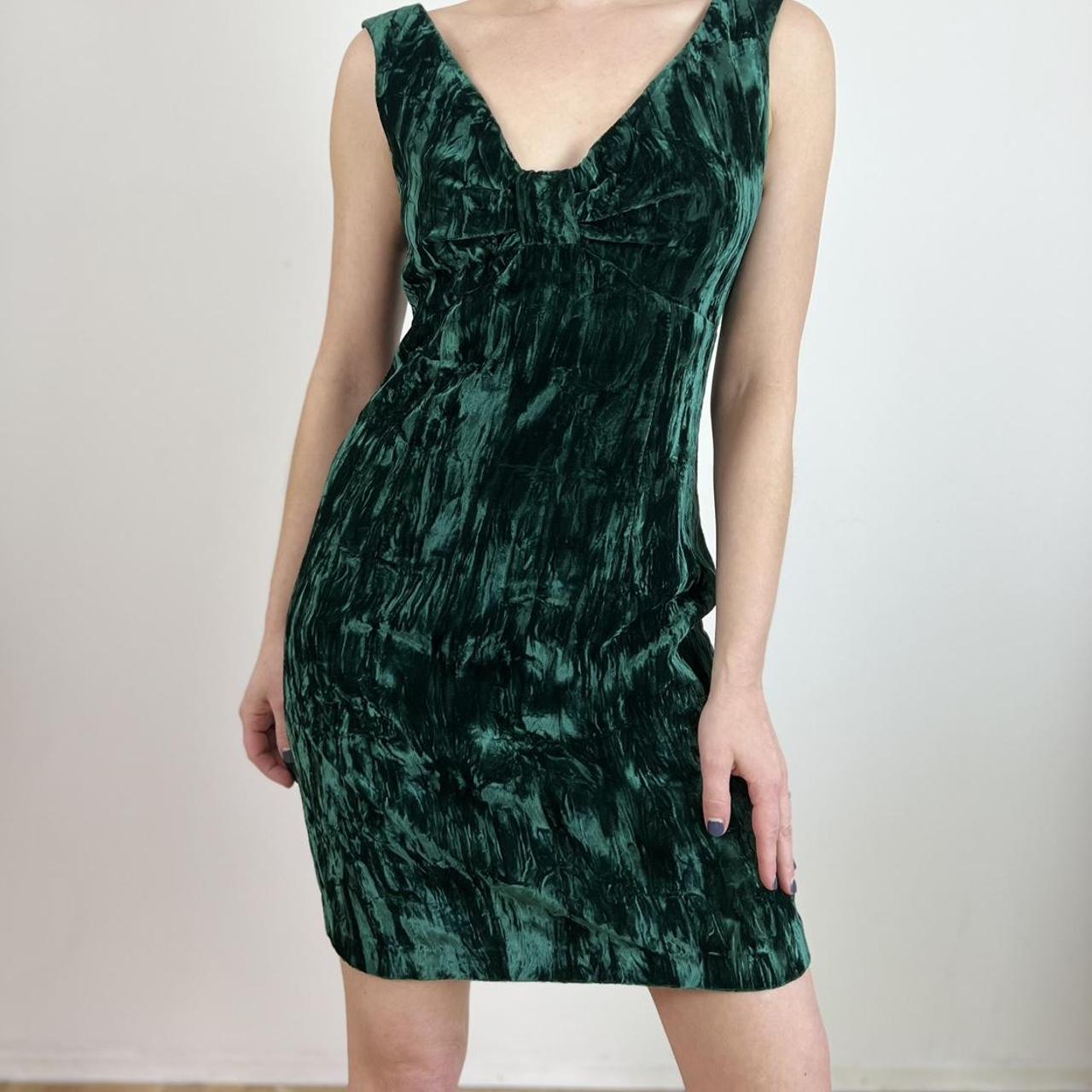 Vintage 90s Contempo crushed velvet dress 💫 Free... - Depop