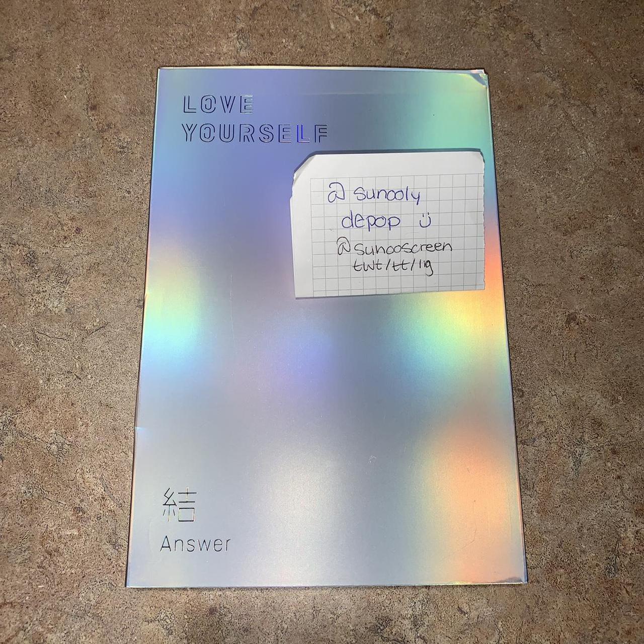 WTS: bts ly answer L NO POSTER, NO PHOTOCARDS,... - Depop