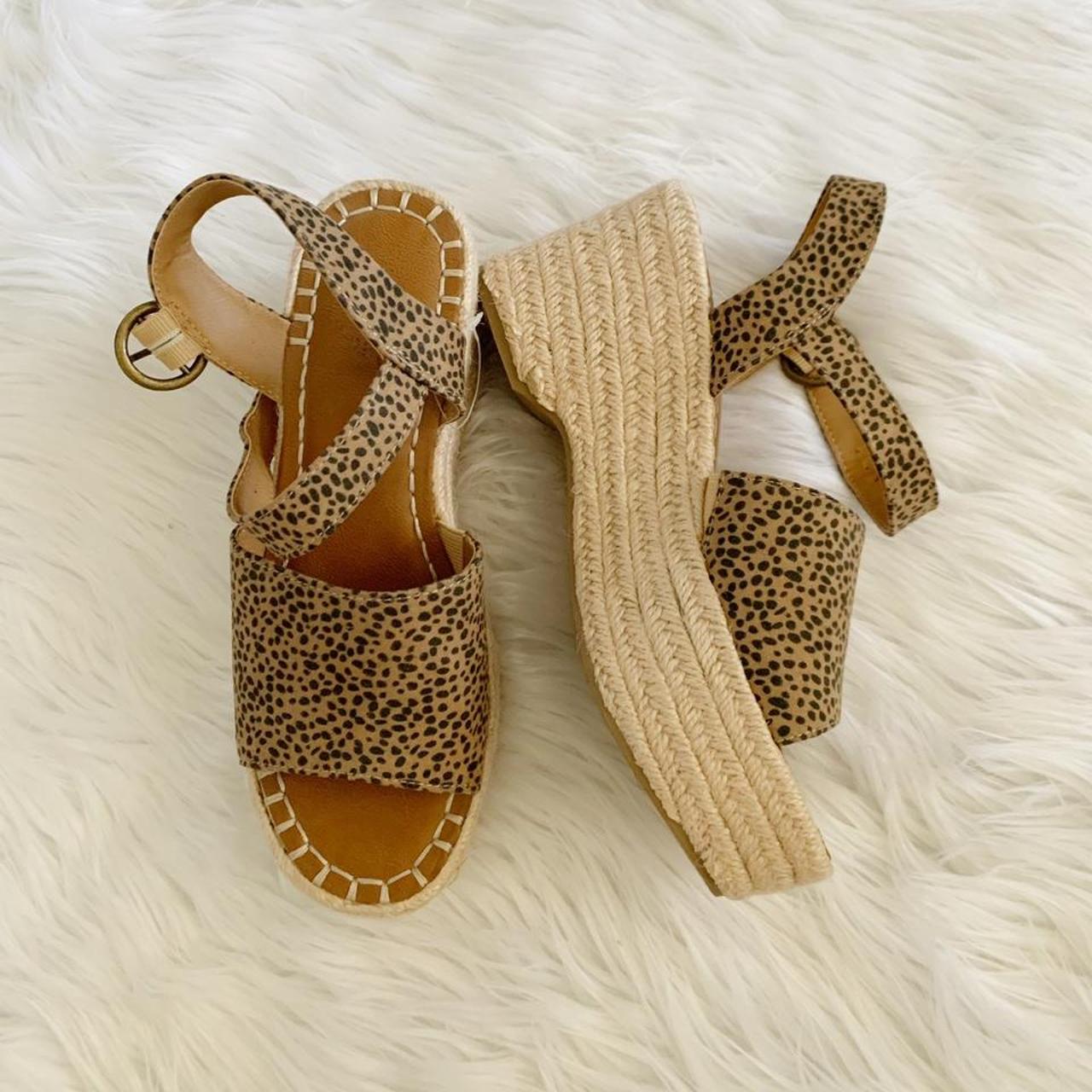 Leopard print platforms (never worn) Size: 6... - Depop