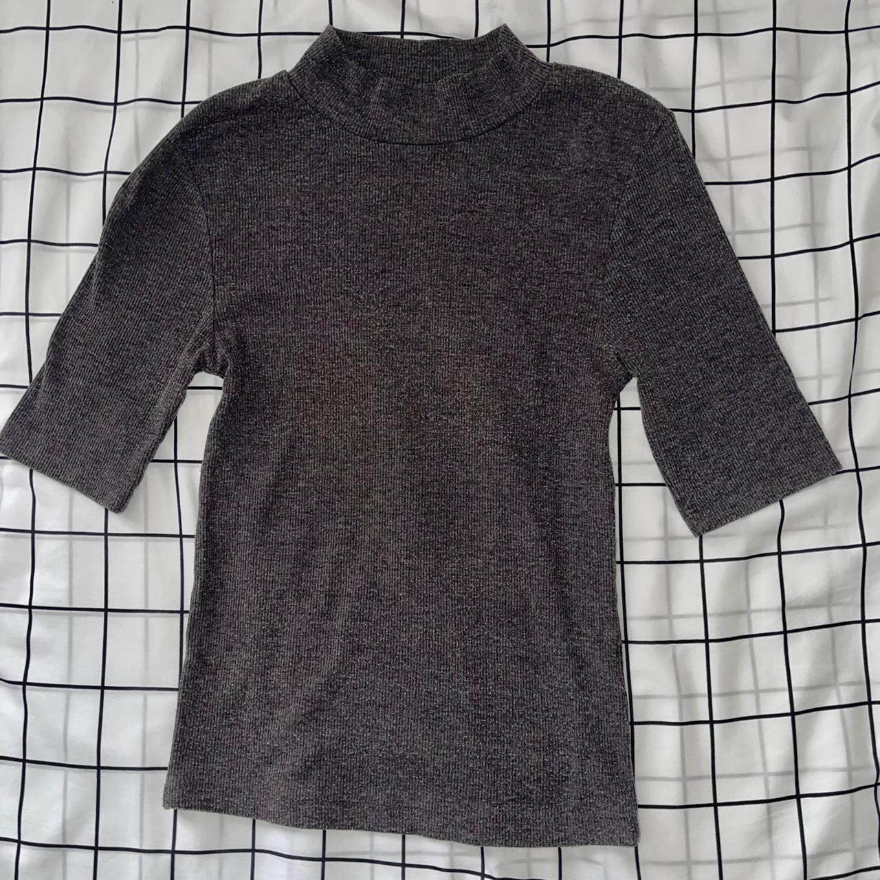 H&M Dark Gray Top 🖤 - worn slightly - still in... - Depop
