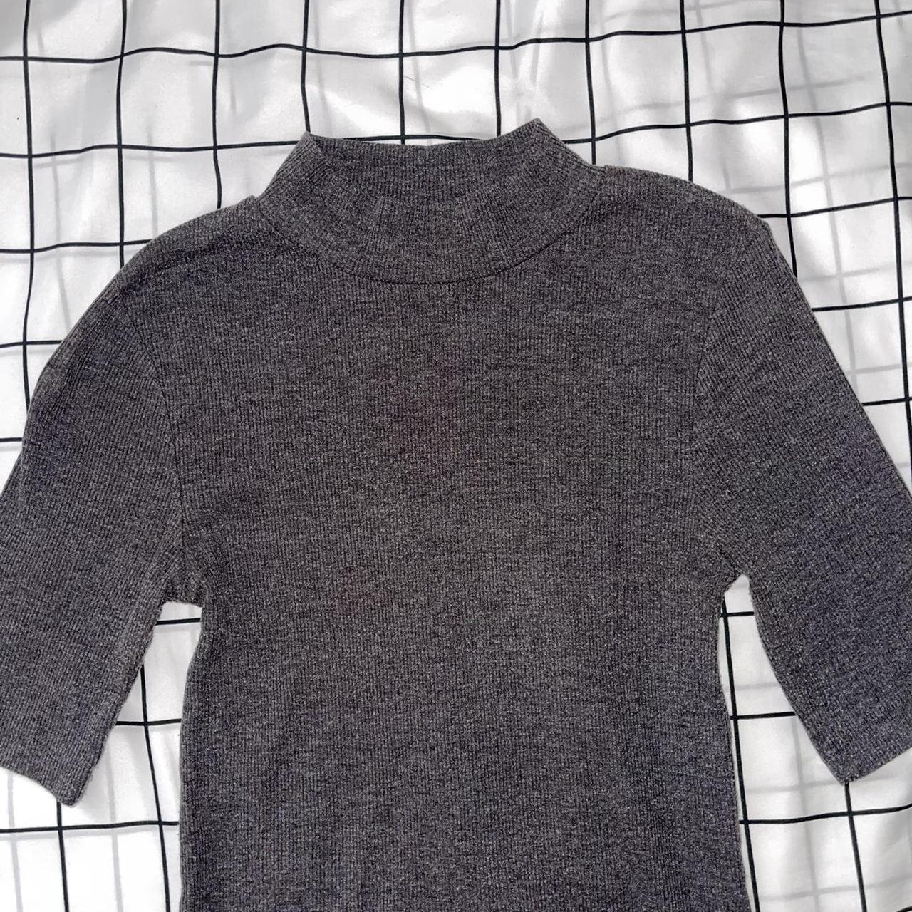 H&M Dark Gray Top 🖤 - worn slightly - still in... - Depop