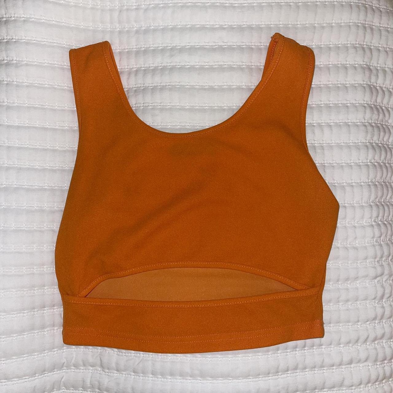 Urban Outfitters Men's Orange Crop-top | Depop