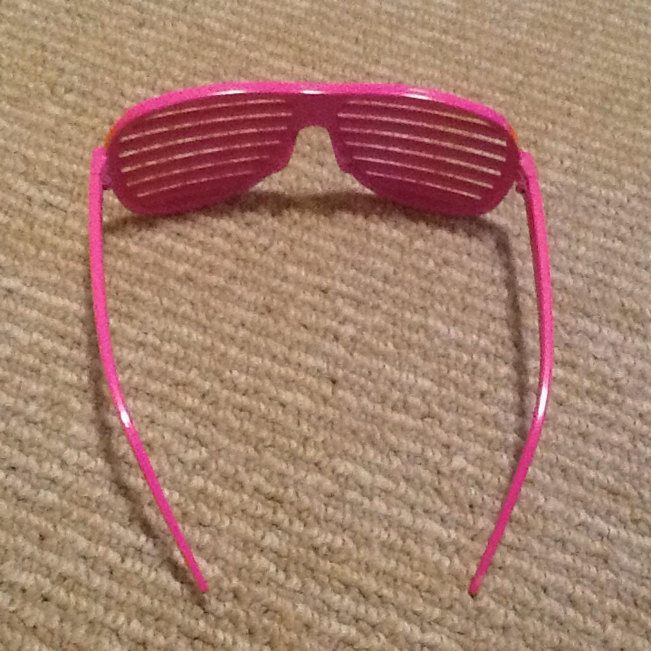 Yellow and pink shutter shade glasses | Depop