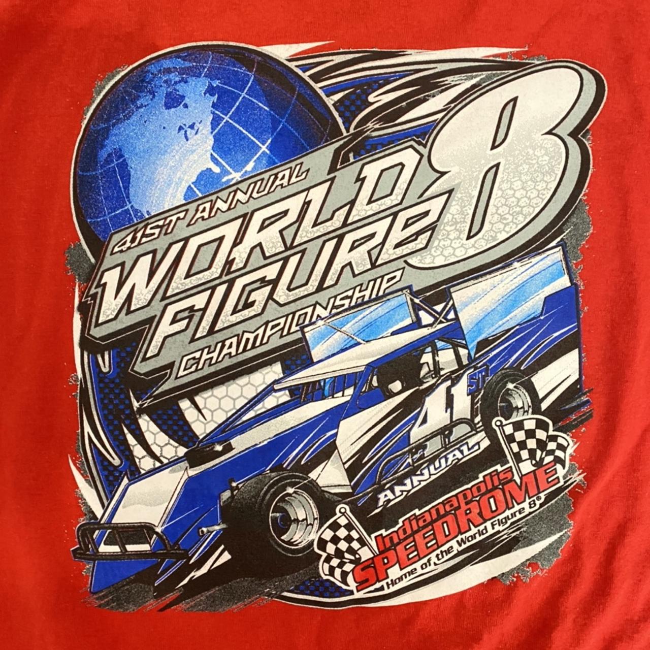 Vintage NASCAR ‘World Figure 8 Championship’ Graphic... - Depop