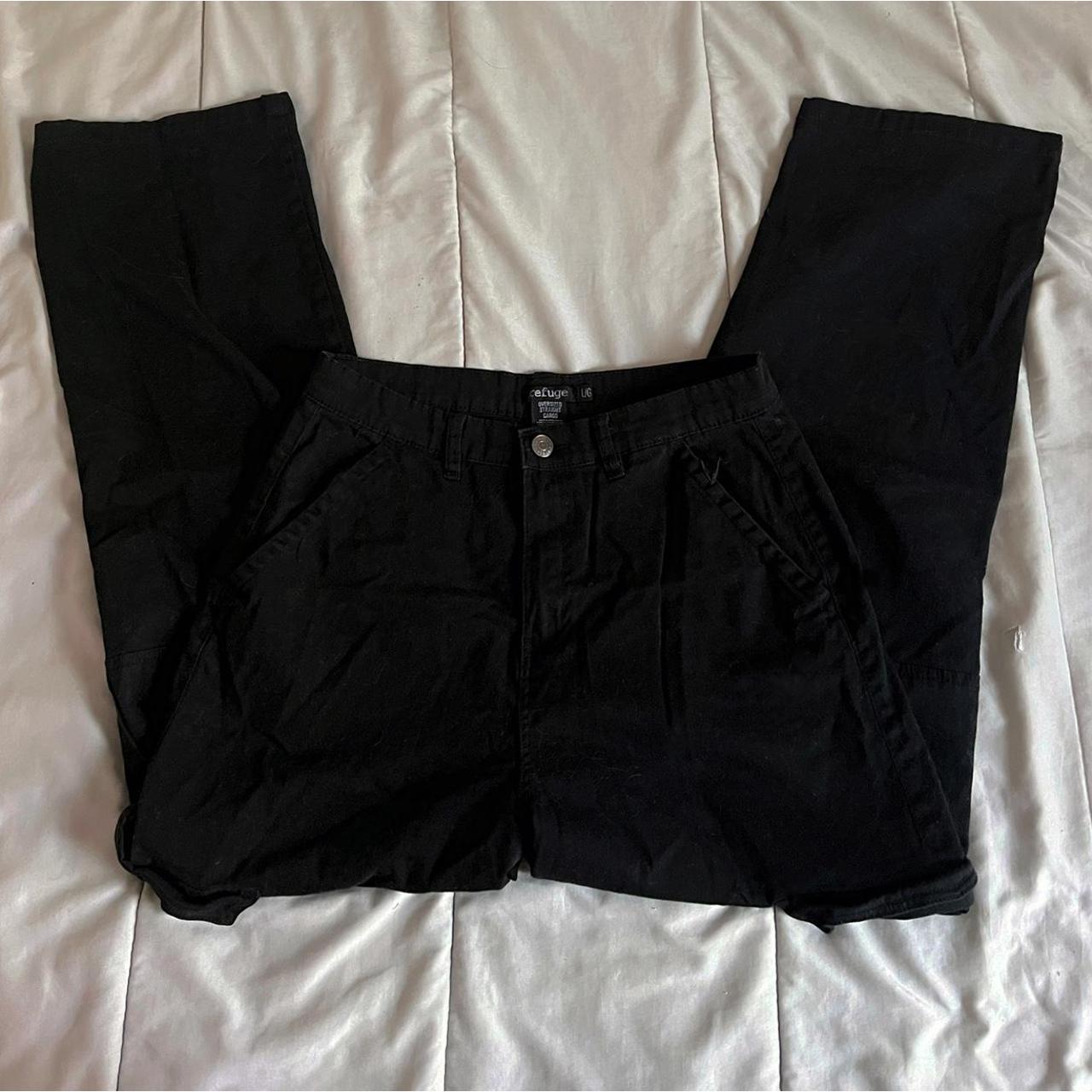 BLACK CARGO PANTS 🖤 DEPOP PAYMENTS ONLY! brand:... - Depop