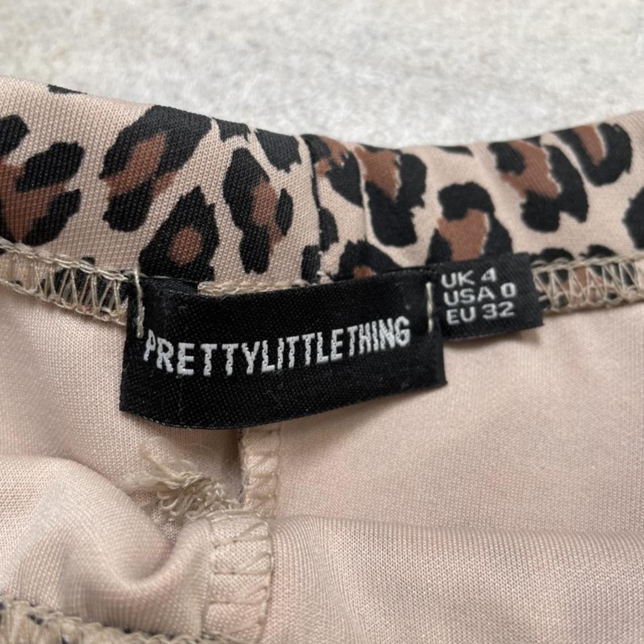 Prettylittlething leopard print shorts, high waisted... - Depop