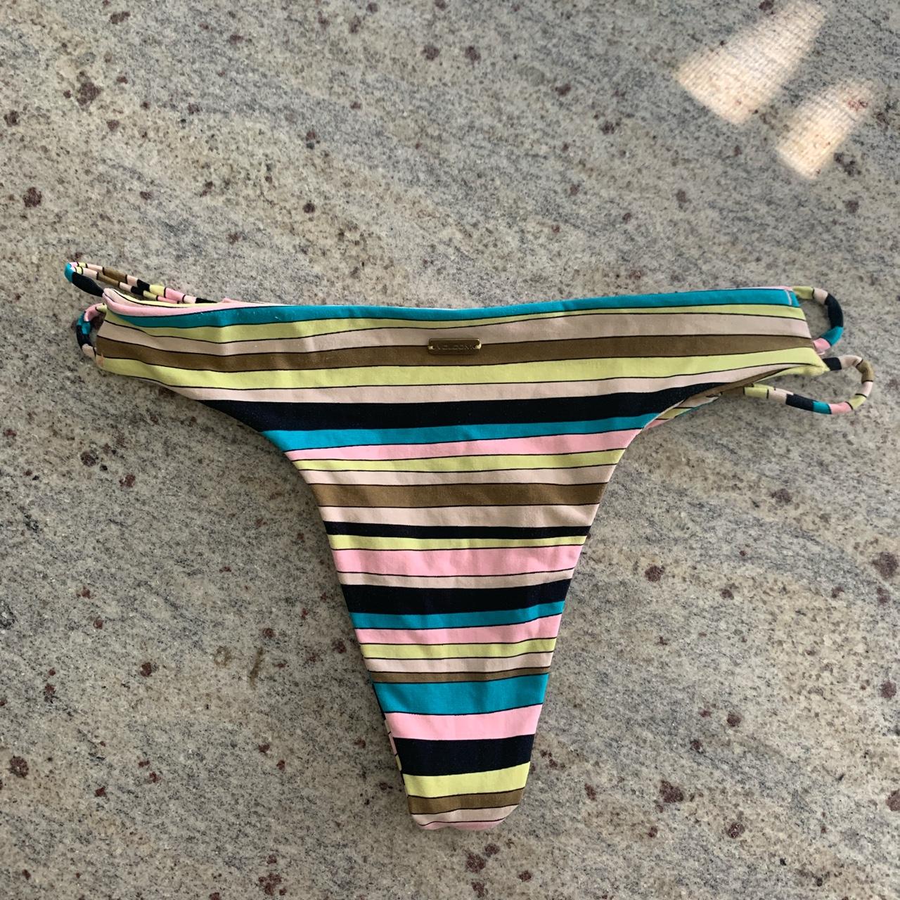 Volcom cheeky bathing suit bottoms USA SIZE S... - Depop
