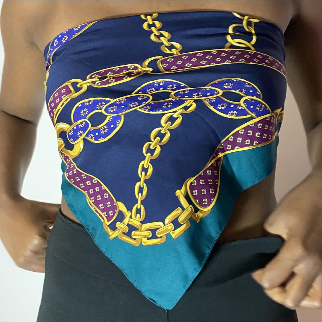 90’s Vintage Silk Scarf Great Condition Very... - Depop