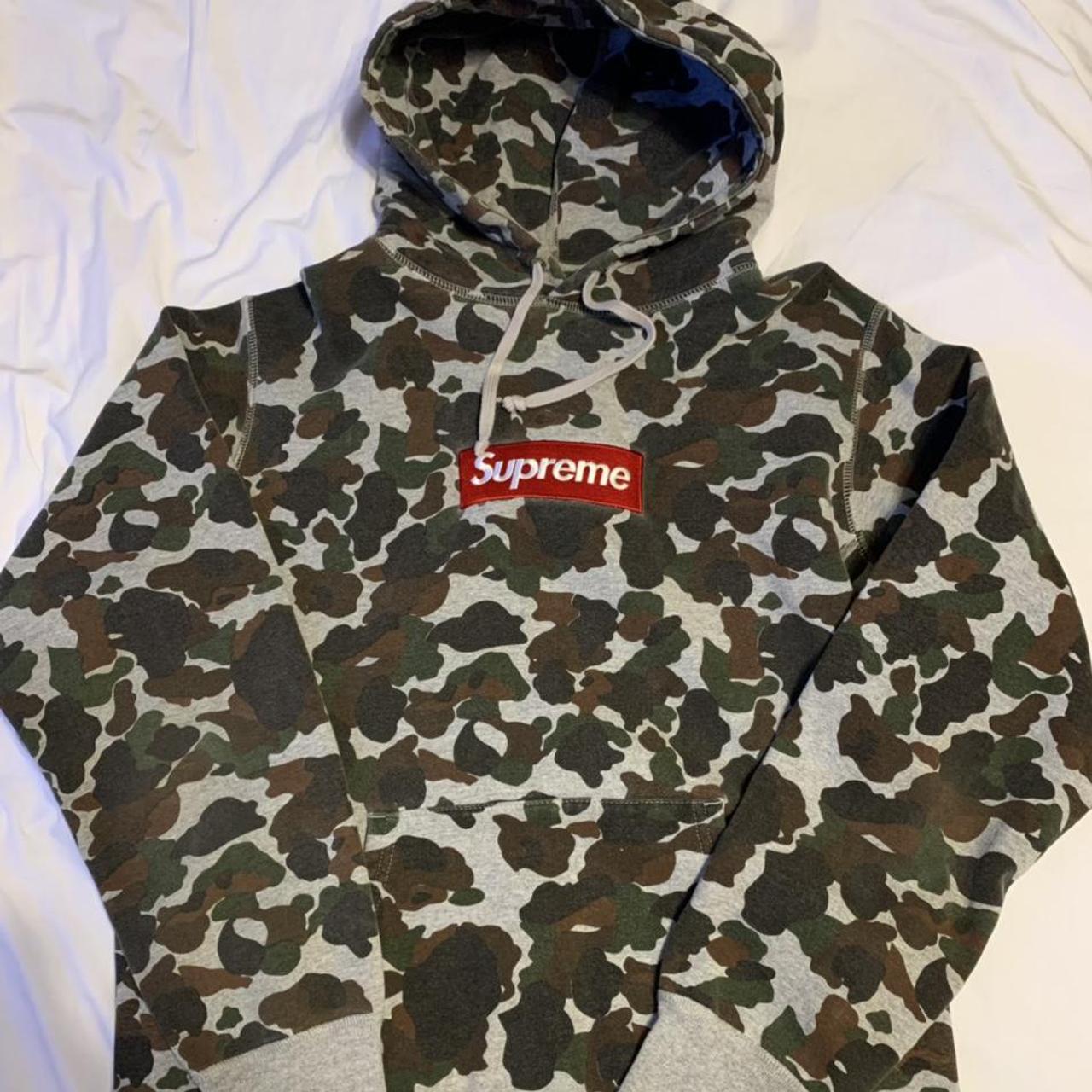Supreme Duck Camo Box Logo Hoodie FW12 Very rare,... - Depop