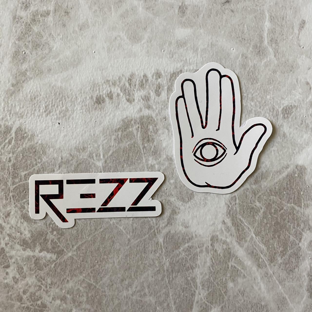 Rezz Hand EDM Logo Sticker Pack Open to Offers... - Depop