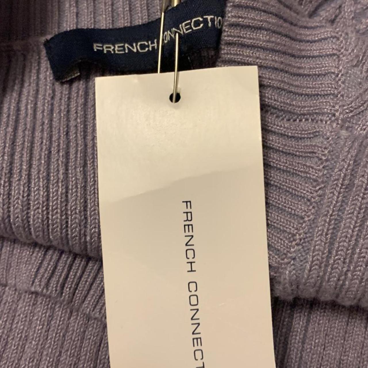 New french connection purple ribbed midi dress... - Depop