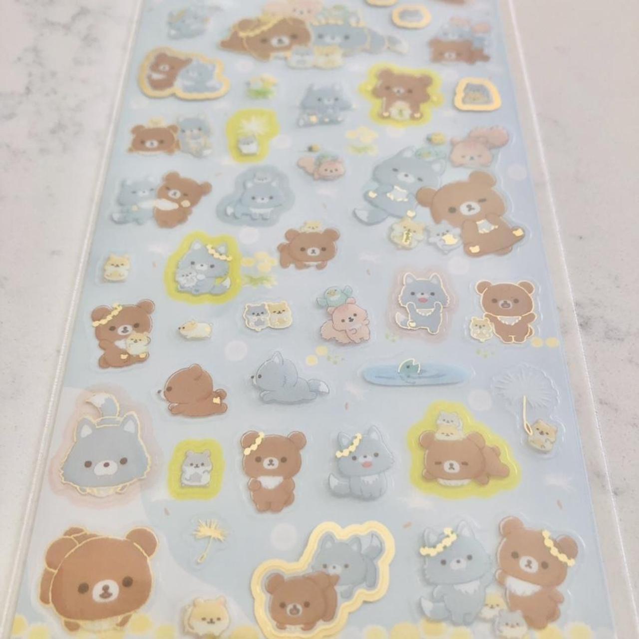Chairoi Koguma sticker sheet San-X Rilakkuma,... - Depop