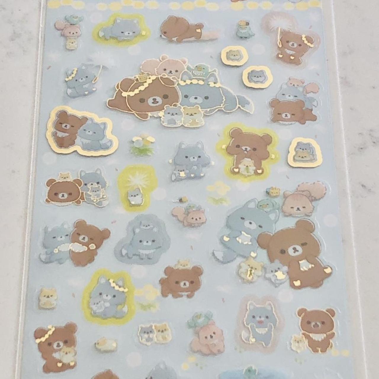 Chairoi Koguma sticker sheet San-X Rilakkuma,... - Depop