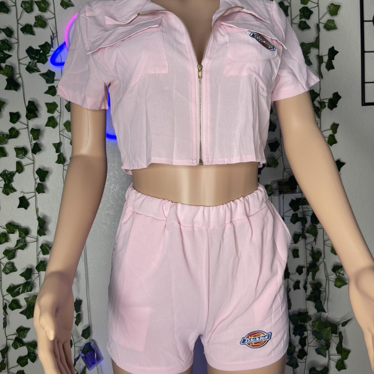 Dickies two piece pink set - Depop