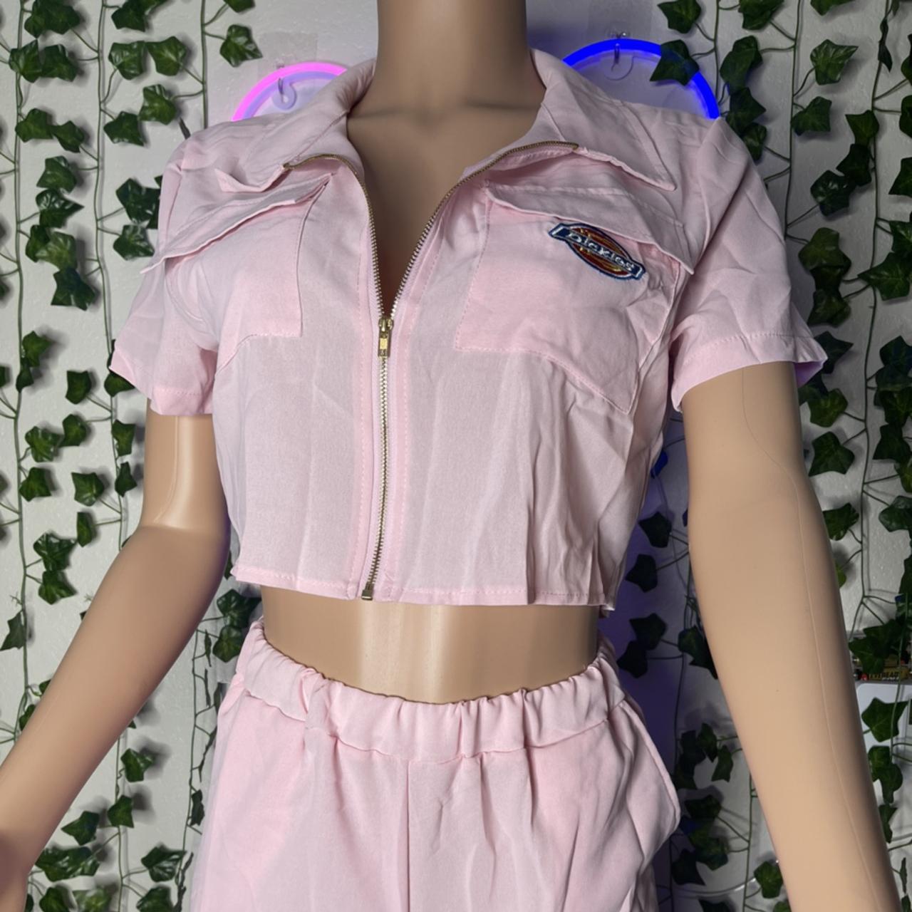 Dickies two piece pink set - Depop