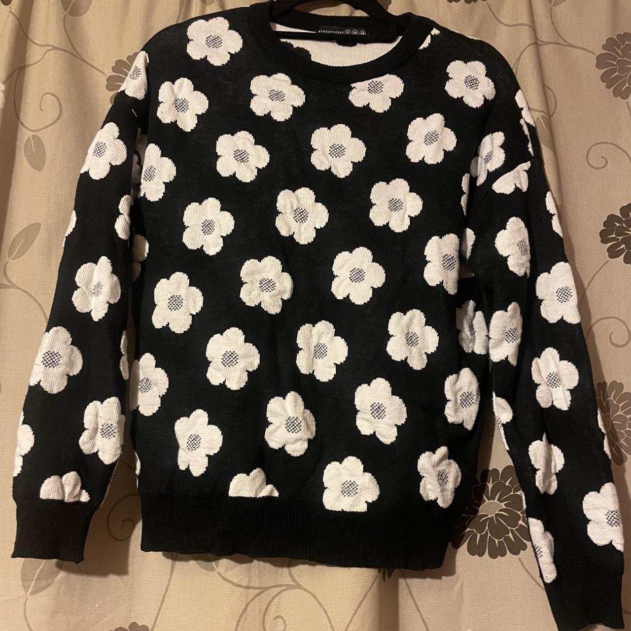 Primark Atmosphere knitted sweater UK 8. Black with... | Depop