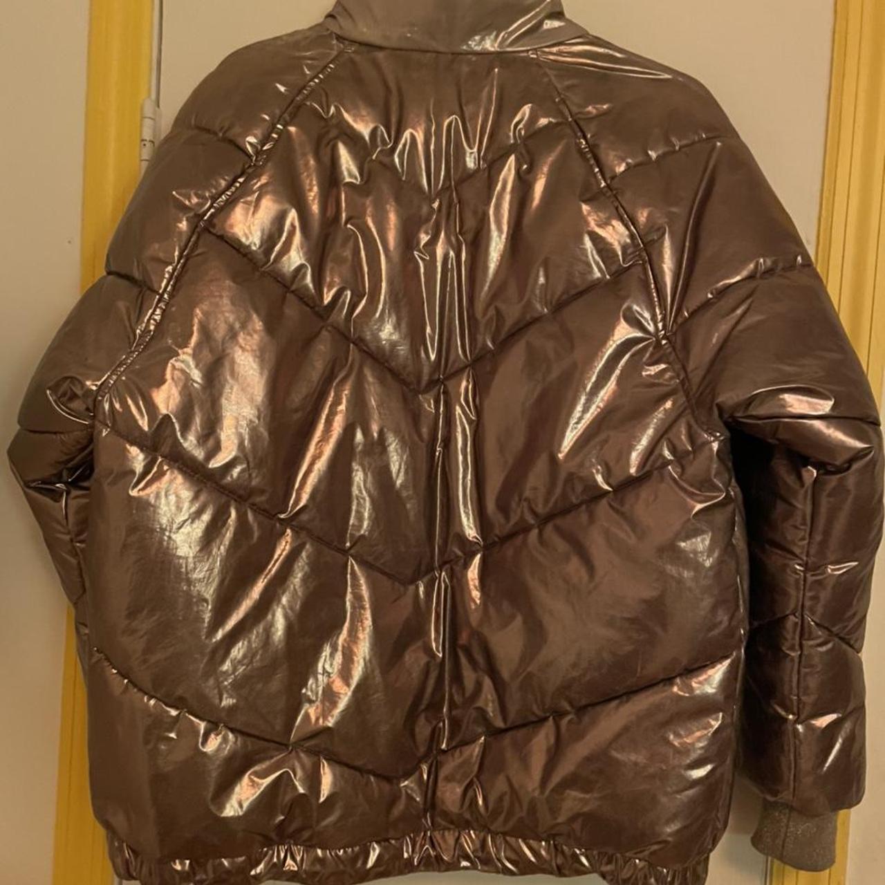 Great metallic gold puffer coat. Purchased from H&M... - Depop