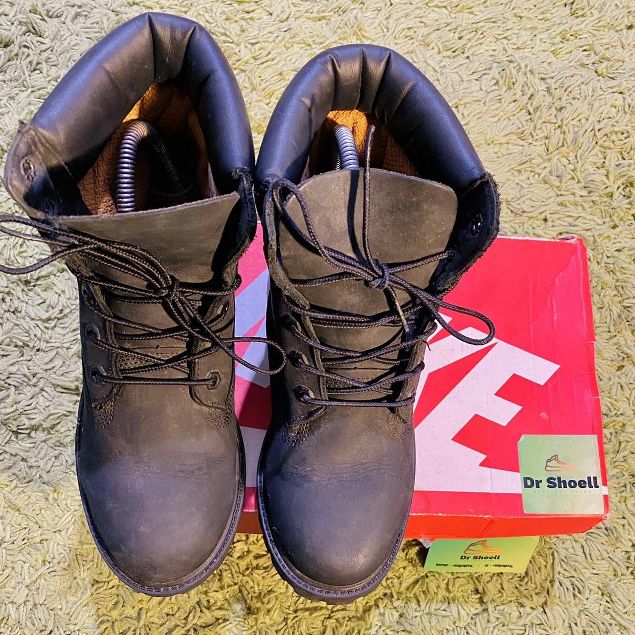 Womens Timberland Black Suede lace up boots UK 6... - Depop