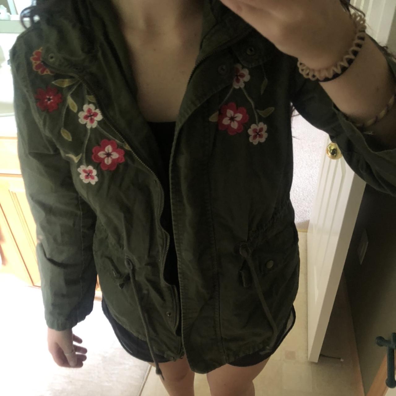 GREEN JACKET Super cute green jacket With light... - Depop