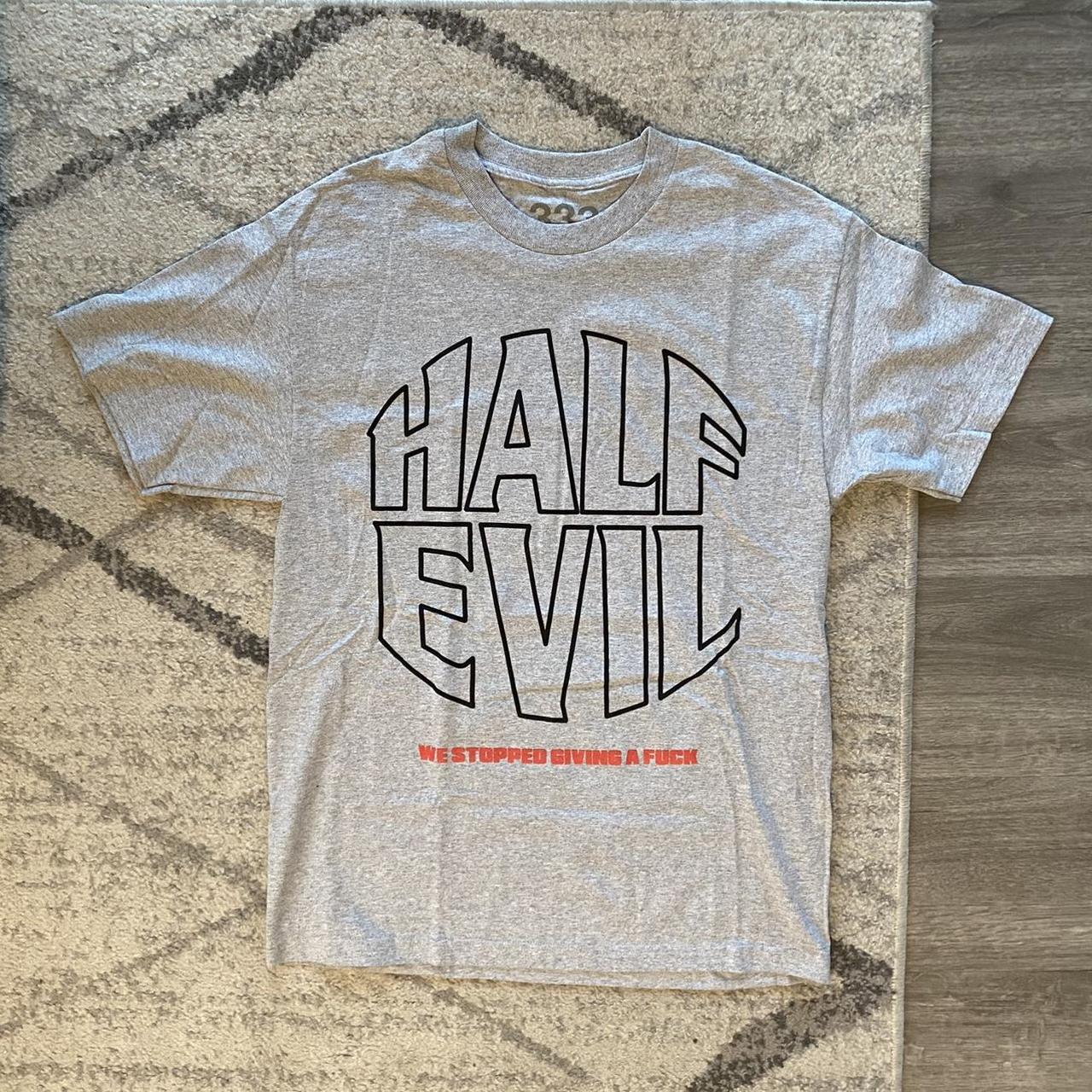 half evil t shirt - Depop