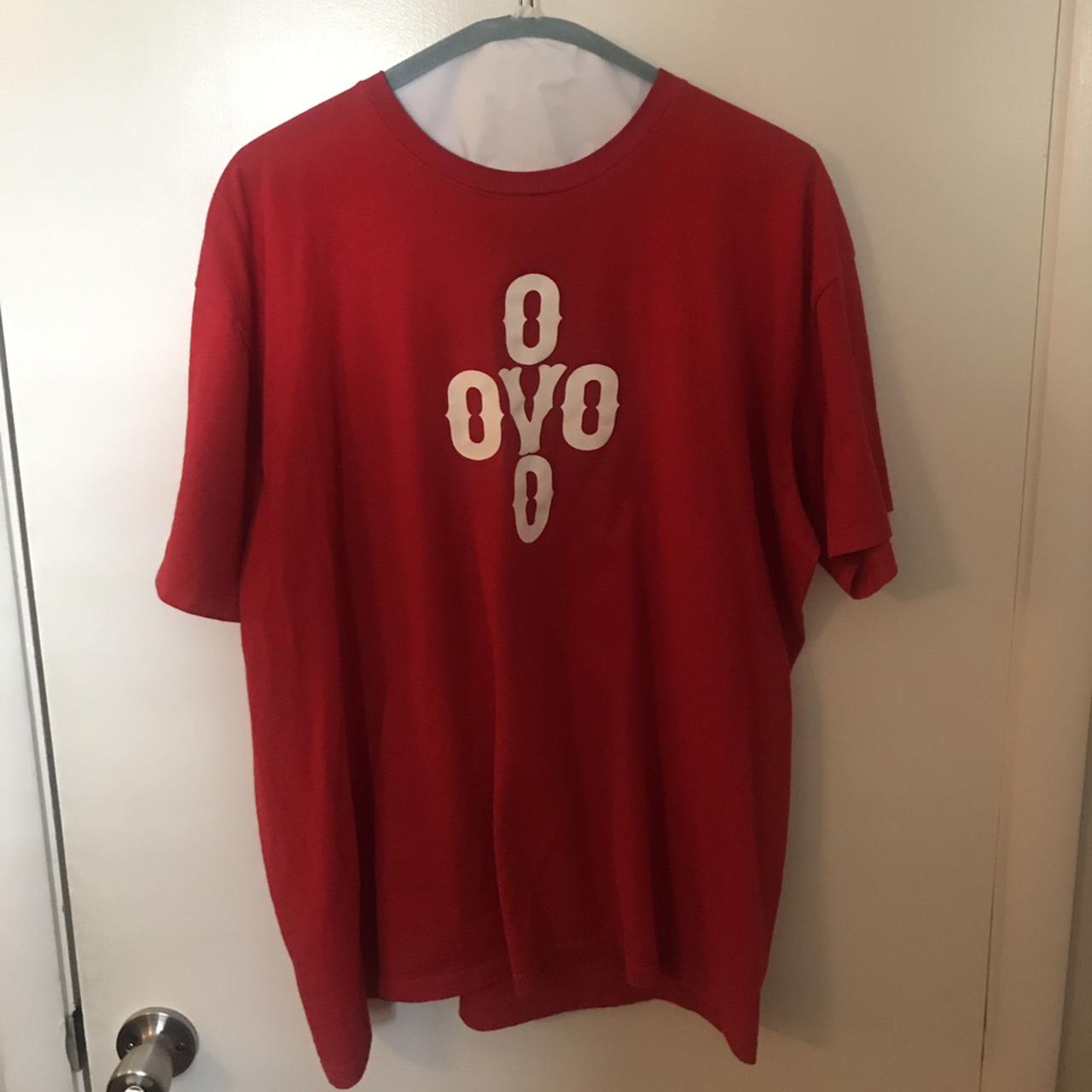 Red Authentic October’s Very Own T-Shirt Size... - Depop