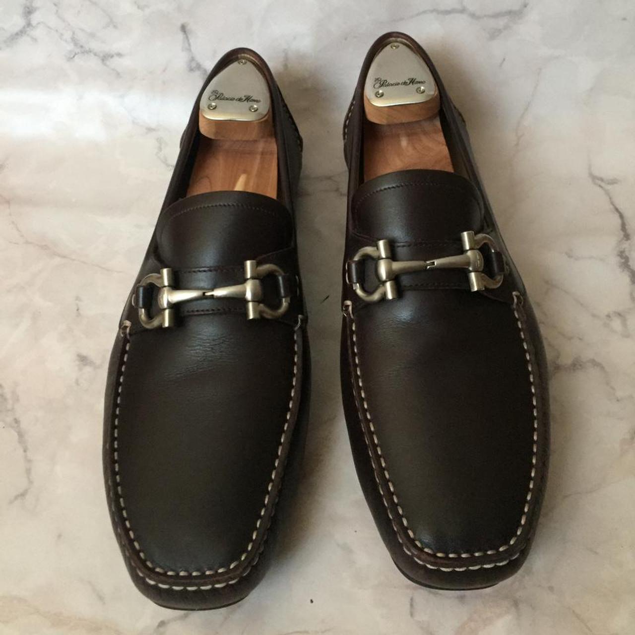 Authentic Salvatore Ferragamo Parigi hand-stitched... - Depop